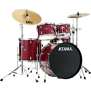 Tama Imperialstar Complete Drum Set - 5-Piece - 22 Inches Kick - Candy Apple Mist