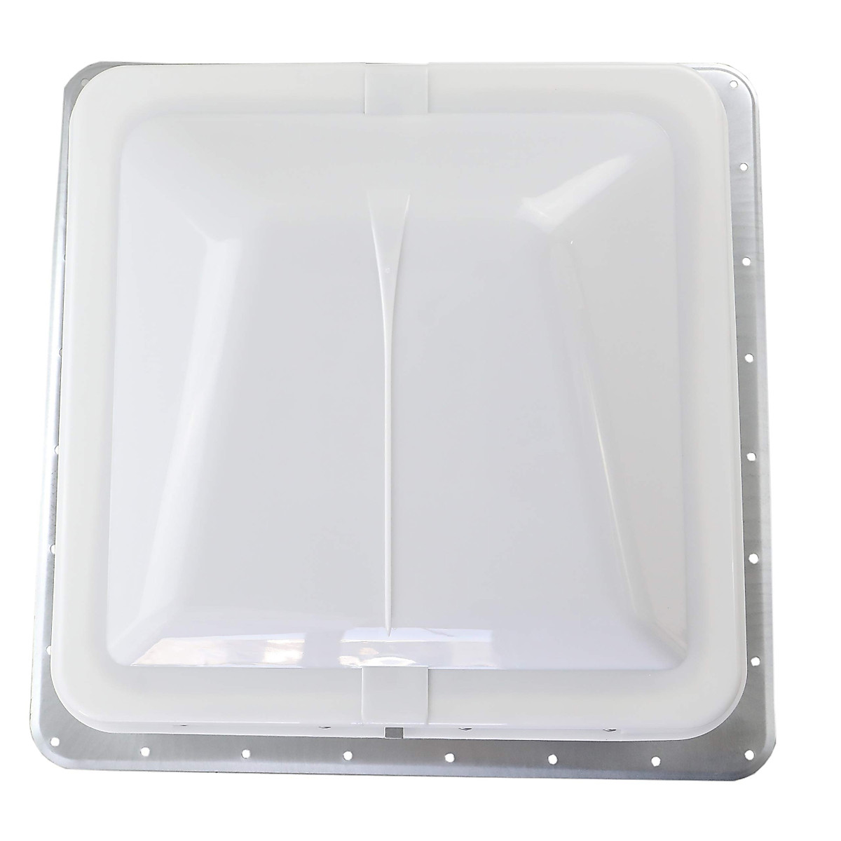 classAcustoms Heng's 71111A-C RV Roof Vent White Wegde Lid Non Powered Manual Crank Lid with Built in Screen and Galvanized Frame