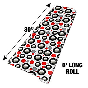 GRAPHICS & MORE Golf Ball Moon Flag Golfing Gift Wrap Wrapping Paper Roll