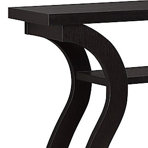 Monarch Specialties 47" Console Table - Sleek and Modern Accent Table for Your Home (Cappuccino/Dark Brown/Espresso)