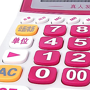 Desktop Calculator 12 Digit Large LCD Display Financial Dedicated Calculator Large Standard Function Calculator for Office/Home Calculators