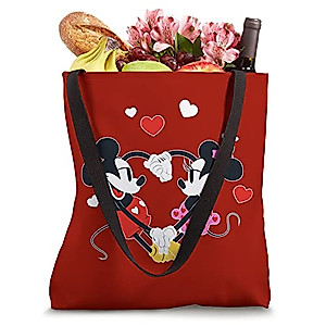 Disney Mickey and Minnie Hearts Valentine’s Day Red Tote Bag