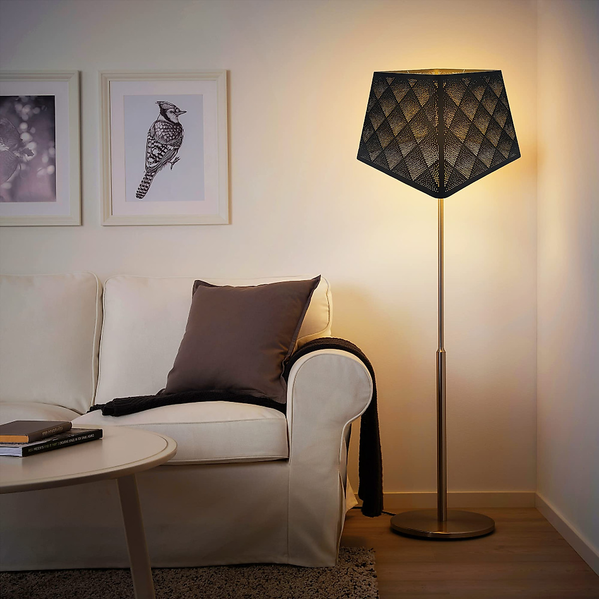 Royxen 2 Pack Metal Lamp Shades Vintage Lampshade for Table Lamp and Floor Light, Falling Stars