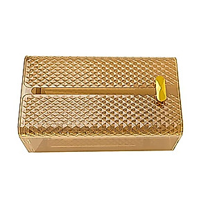 BAWHO Exquisite Tissue Paper Cover, Durable Toilet Paper Dispenser Holder for Table Toilet Paper Dispenser/Light Brown