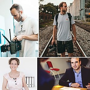 Saramonic Dual Wireless VHF Lavalier Microphone Bundle with 2 Transmitters, 2 Receivers and Audio Mixer for DSLR Cameras
