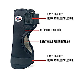 Professional's Choice Equine Bed Sore Boot | Protects Fetlock Joint from Developing Bedsores | Breathable Fleece Interior | Sold in Pairs