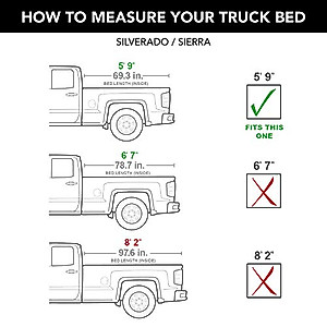 TruXedo TruXport Soft Roll Up Truck Bed Tonneau Cover | 270601 | Fits 2007 - 2013 Chevy/GMC Silverado/Sierra 1500 5' 9" Bed (69.3")