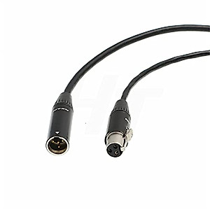 HangTon Audio Adapter Cable for Shure Microphone Headset TA4M to AKG Bodypack Transmitter PT 40 80 TA3F WH20TQG 15cm