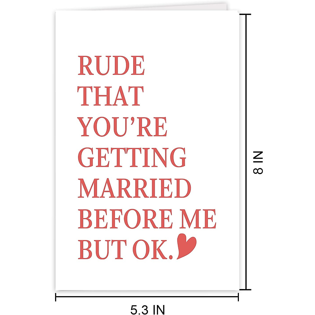 UUEFKTN Funny Wedding Card for Bride Groom, Rude Engagement Card for Best Friend, Bridal Shower Card, Funny Wedding Congratulations Card, Funny Wedding Shower Gift