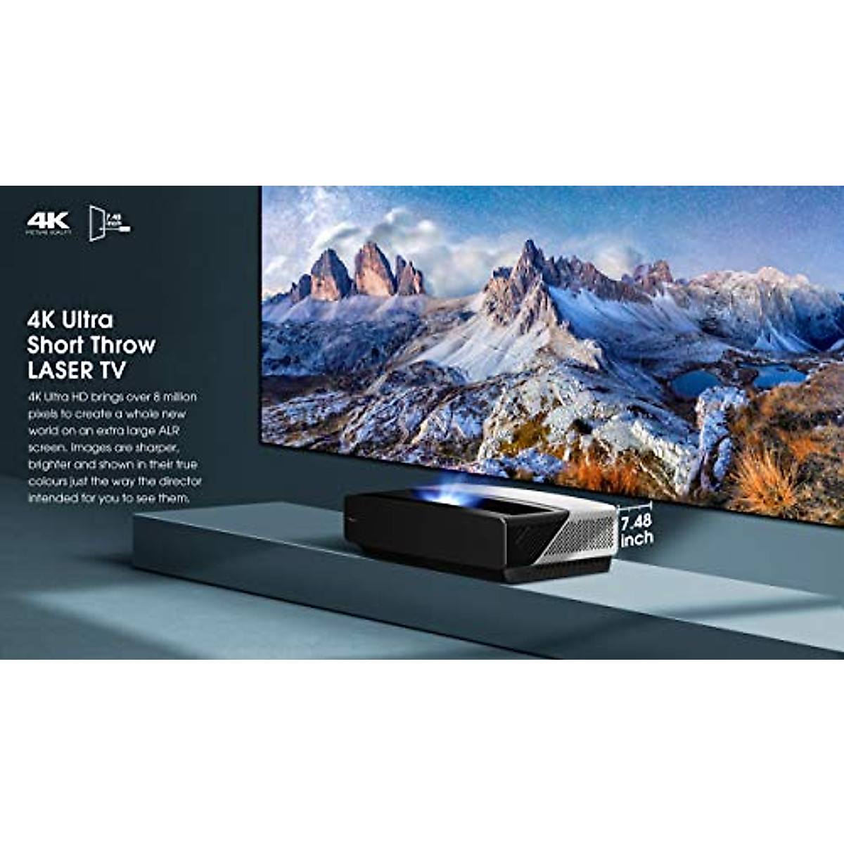 Hisense 100-Inch Class L5 Series 4K UHD Android Smart Laser TV with HDR (100L5F, 2020 Model)