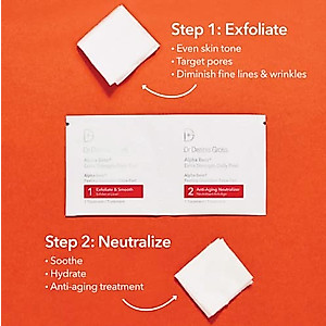 Dr. Dennis Gross In The Clear Retinol + AHA/BHA SetL Alpha Beta Extra Strength Daily Peel (14 Packettes) + Advanced Retinol + Ferulic Texture Renewal Serum (full size 1 oz)