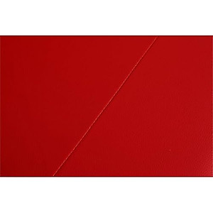 Kingway Furniture Puma Faux Leather Living Room Sofa - Black/Red