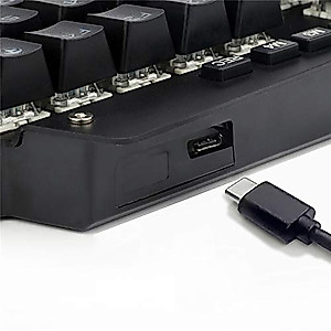 GRABLOOM LED Backlight Outemu Switch for Key Macro Defines Keyboard Replacement One-Hand Mechanical Keyboard 44 for Key Havit Gaming Tastatur Und Maus Set