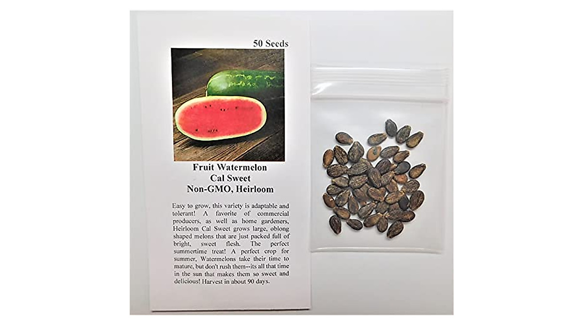 Heirloom Red Watermelon Seeds: Cal Sweet 1298 Non-GMO