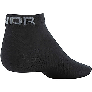 Under Armour Men's Essential Lite Low Cut Socks, 6-Pairs , Black , Large