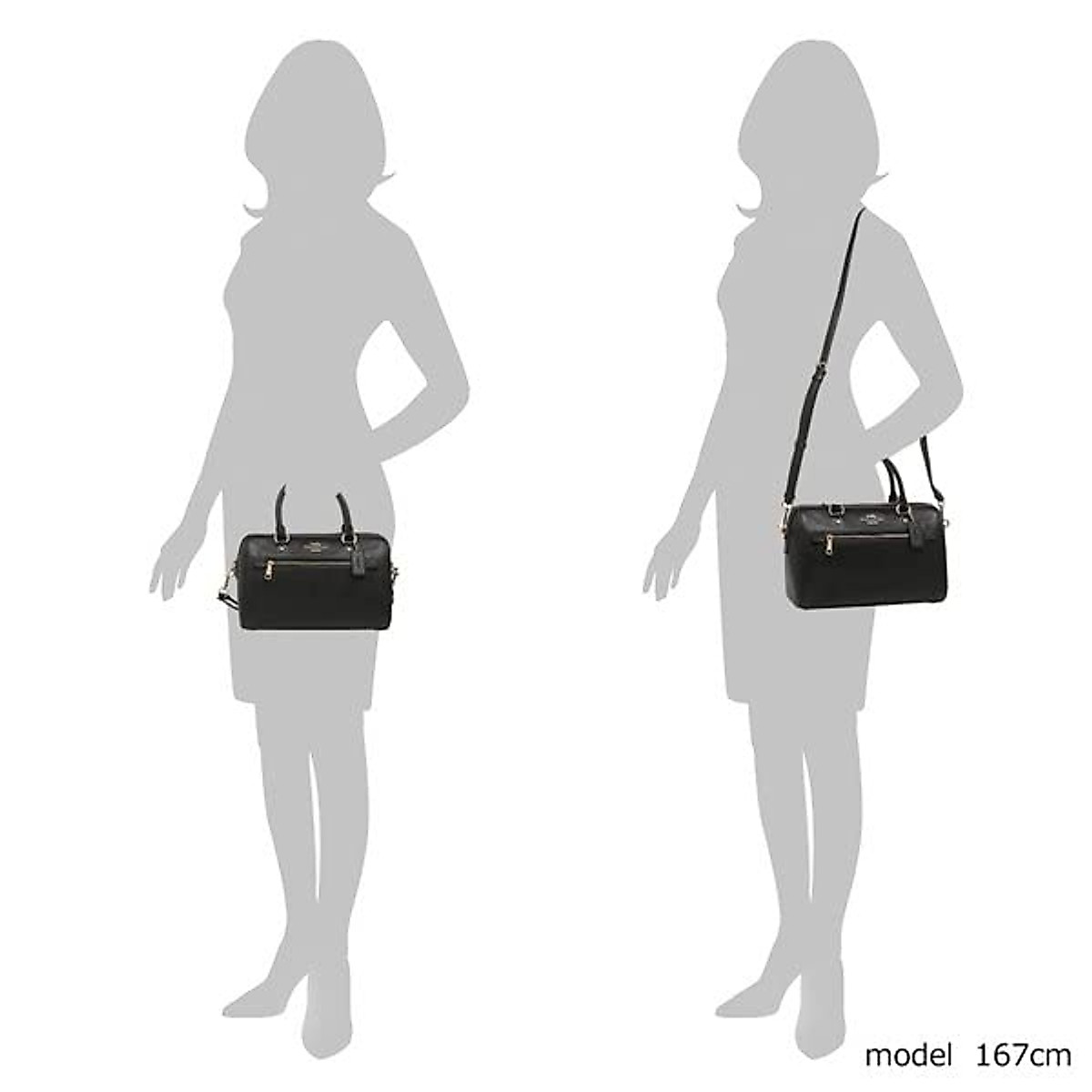 Coach Rowan Leather Satchel Crossbody Purse - #F79946 - IM/Black