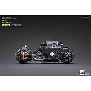 JoyToy 1/18 Warhammer 40,000 Space Marines Black Templars Outriders Motorcycle