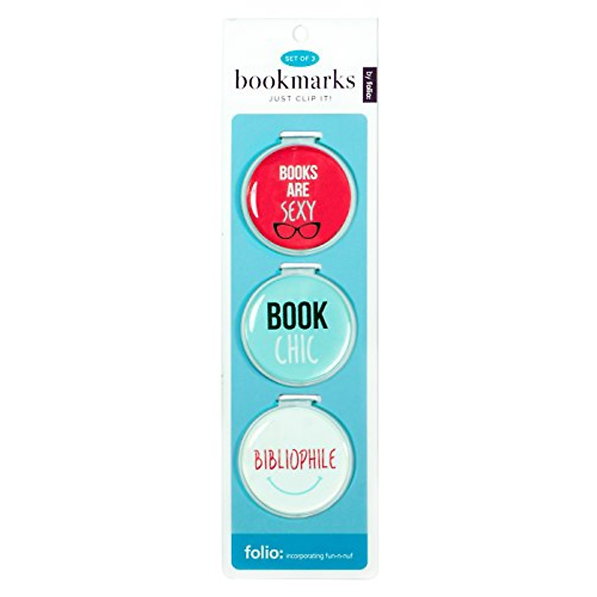 Just Clip it! Quote Bookmarks - (Set of 3 Clip Over The Page Markers) A Book A Day Keeps Reality Away, Book Nerd, Funny Bookmark Set - Ideal for Bookworms of All Ages... Adults Men Women Teens & Kids