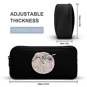 Sloth Coconut Drinking Pencil Case Pencil Pouch Coin Pouch Cosmetic Bag Office Stationery Organizer