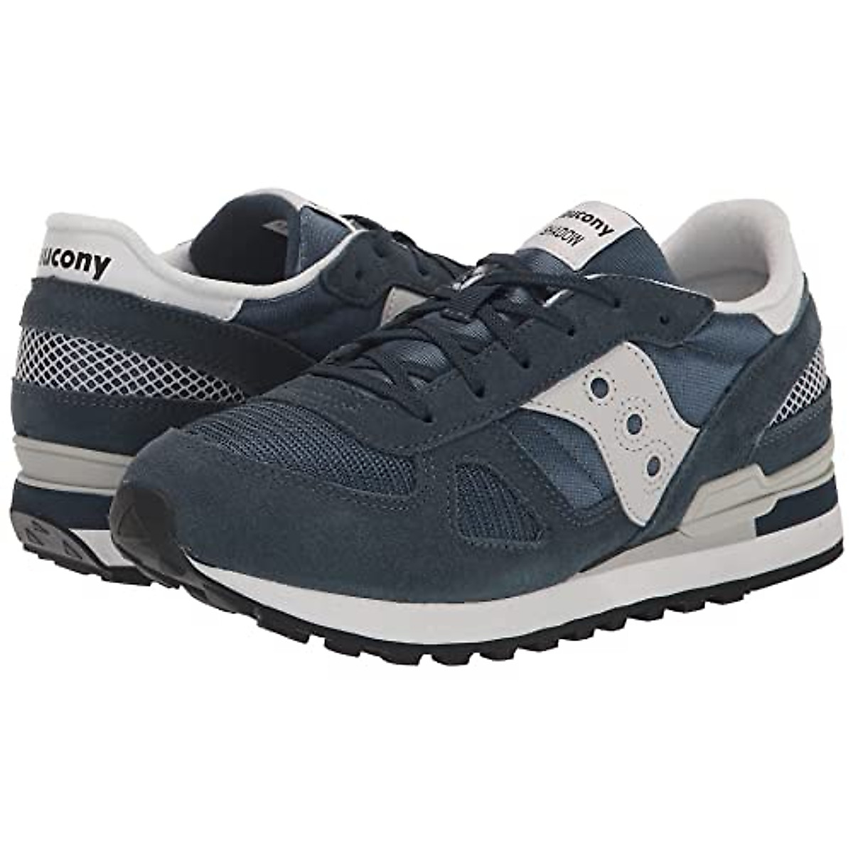Saucony Shadow Original Sneaker, Navy/Grey, 2 US Unisex Big Kid