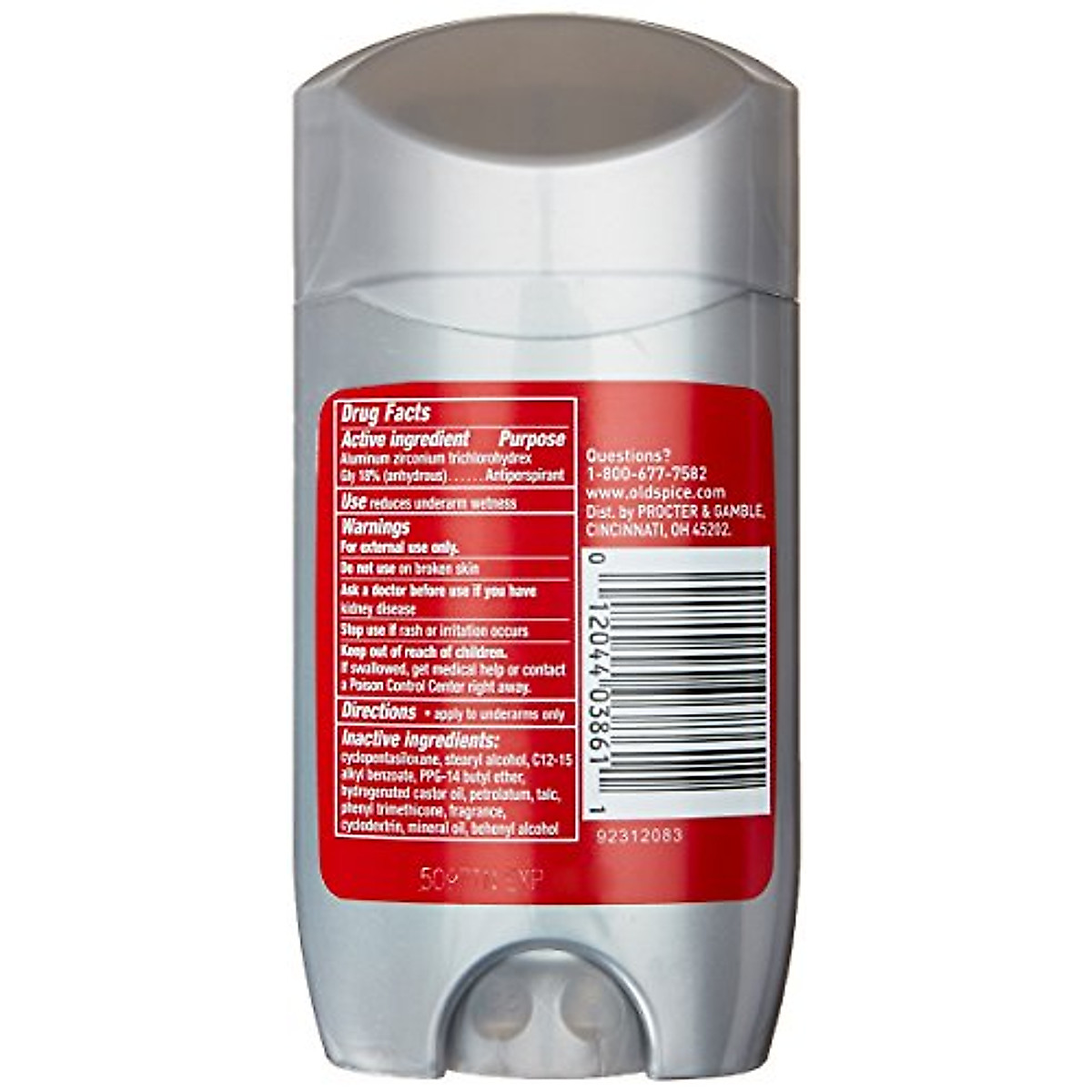 Old Spice Anti-Perspirant 2.6 Ounce Wolfthorn Solid (76ml) (6 Pack)