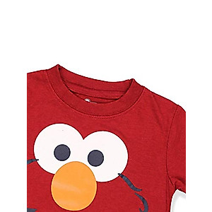 Sesame Street Elmo or Cookie Monster Boys’ T-Shirt for Infant and Toddler – Blue/Red