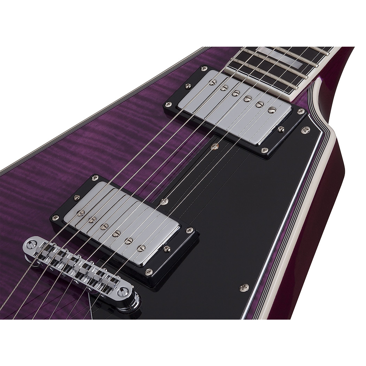 Schecter 654 V-1 Custom Solid-Body Electric Guitar, TPUR