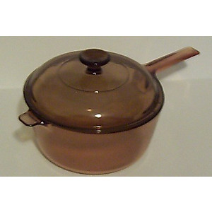 Corning Vision Amber 2.5L Covered Sauce Pan with Lid