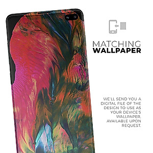 DesignSkinz Liquid Abstract Paint V61 Protective Vinyl Decal Wrap Skin Cover Compatible with The Samsung Galaxy S20 (Screen Trim & Back Glass Skin)