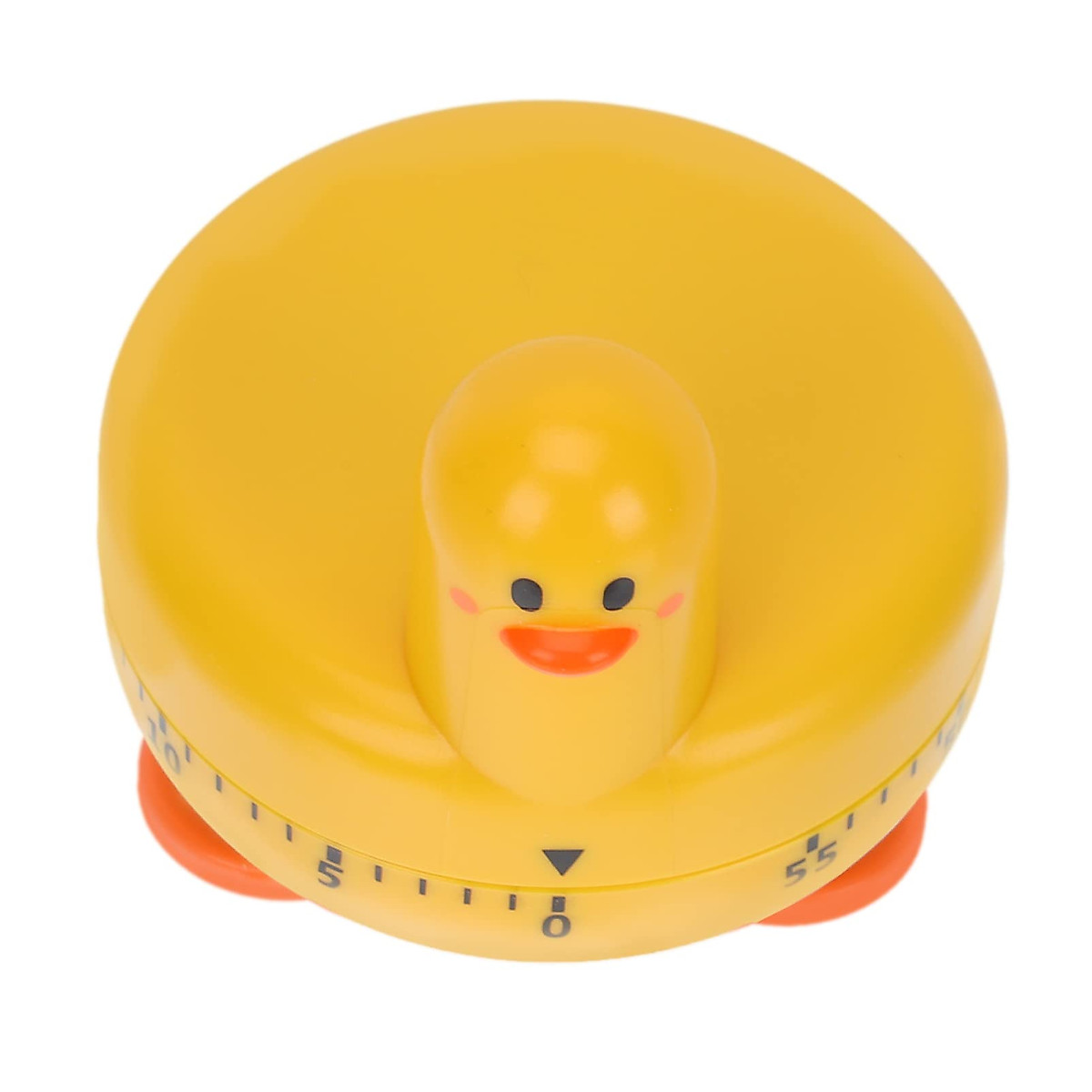 Angoily Yellow Duck Timer Mechanical Kitchen Timer 60- Minute Wind Up Dial 360° Rotating Pig Countdown Duck Reminder Cute Cartoon Animal Timer Cute Cooking Time Management