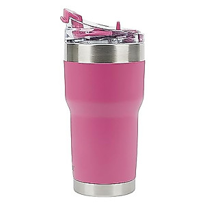 Pelican Hydration Pelican Traveler™ 22 oz Vacuum Insulated Tumbler - Stainless Steel Double Wall Travel with Dual Lid, Powder Coated Insulated Coffee Mug For Hot Cold Drinks, Orchid