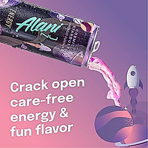 Alani Nu Sugar-Free Energy Drink, Pre-Workout Performance, Cosmic Stardust, 12 oz Cans (Pack of 12)