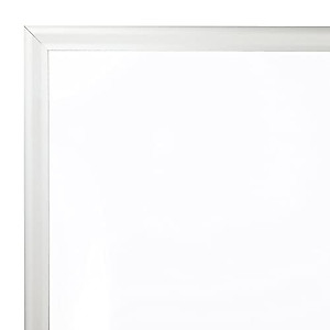 Office Depot® Brand Non-Magnetic Melamine Dry-Erase Whiteboard With Marker, 48" x 72", Aluminum Frame With Silver Finish