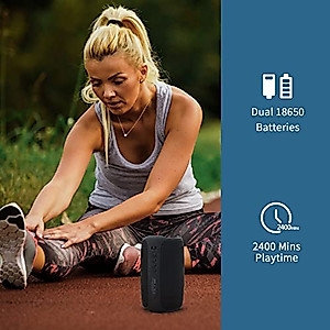 ZEALOT Bluetooth Speaker, IPX7 Waterproof Wireless Speaker with 20W Loud Stereo Sound, Outdoor Portable Speakers with Bluetooth 5.2, 40H Playtime, RGB Light, Dual Pairing for Home, Party