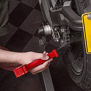 MOTO4U Motorcycle & Bike Universal Chain Grunge Cleaning Brush/Tool Dirtbike MX Steet Sport Off-Road Motorcycles ATVs Quad Bicycles (2 Pack)