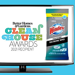 Windex Electronics Screen Wipes for Computers, Phones, Televisions and More, 25 count - Pack of 3 (75 Total Wipes)