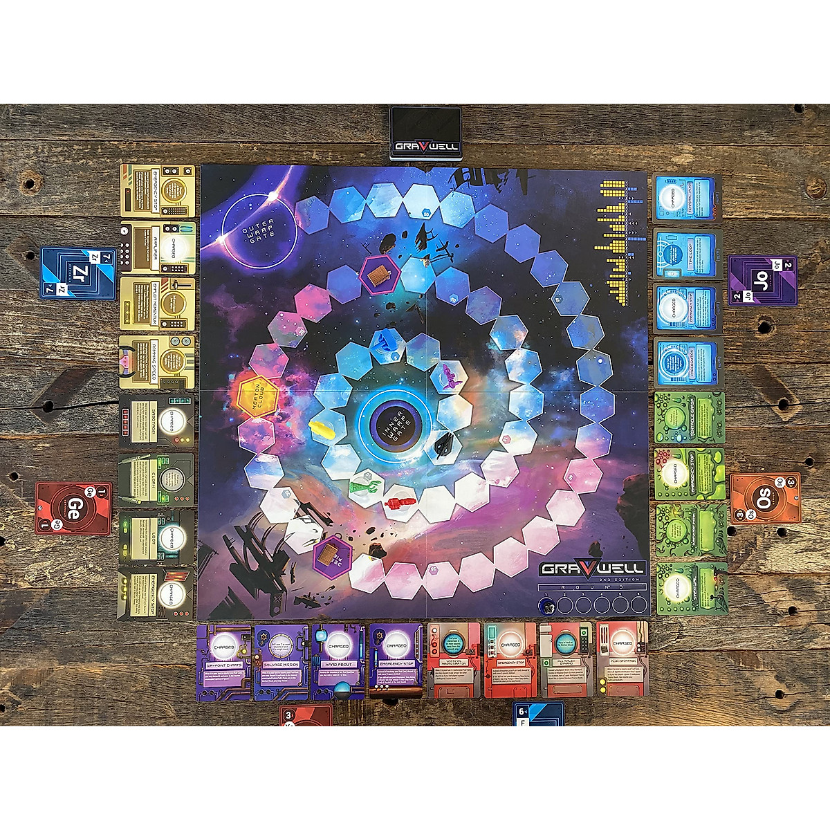 Renegade Game Studios Gravwell 2nd Edition, Escape a Black Hole, 2-6 players, Ages 10+, Playing time 30-45 minutes