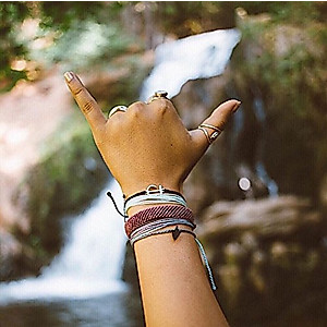 Pura Vida Berry Cute Bracelet - 100% Waterproof, Wax-Coated - with Iron-Coated Copper Charm