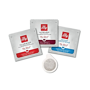 Illy ESE Single Serve 100% Compostable ESE Coffee and Espresso Machine (Red), 10.2 X 12.5 X 4.33