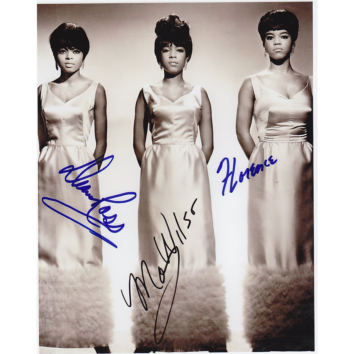 Kirkland The Supremes, Diana Ross, 8 X 10 Photo Autograph on Glossy Photo Paper
