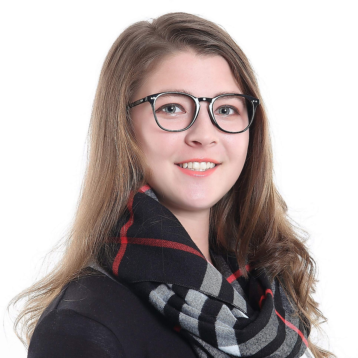 LifeArt Blue Light Blocking Glasses, Anti Eyestrain, Computer Reading Glasses, Gaming Glasses, TV Glasses for Women Men, Anti Glare (Black, No Magnification)