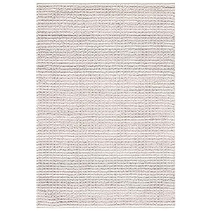 Safavieh Natura Collection Accent Rug - 4' x 6', Ivory & Beige, Handmade Farmhouse Boho Wool, Ideal for High Traffic Areas in Entryway, Living Room, Bedroom (NAT220B)