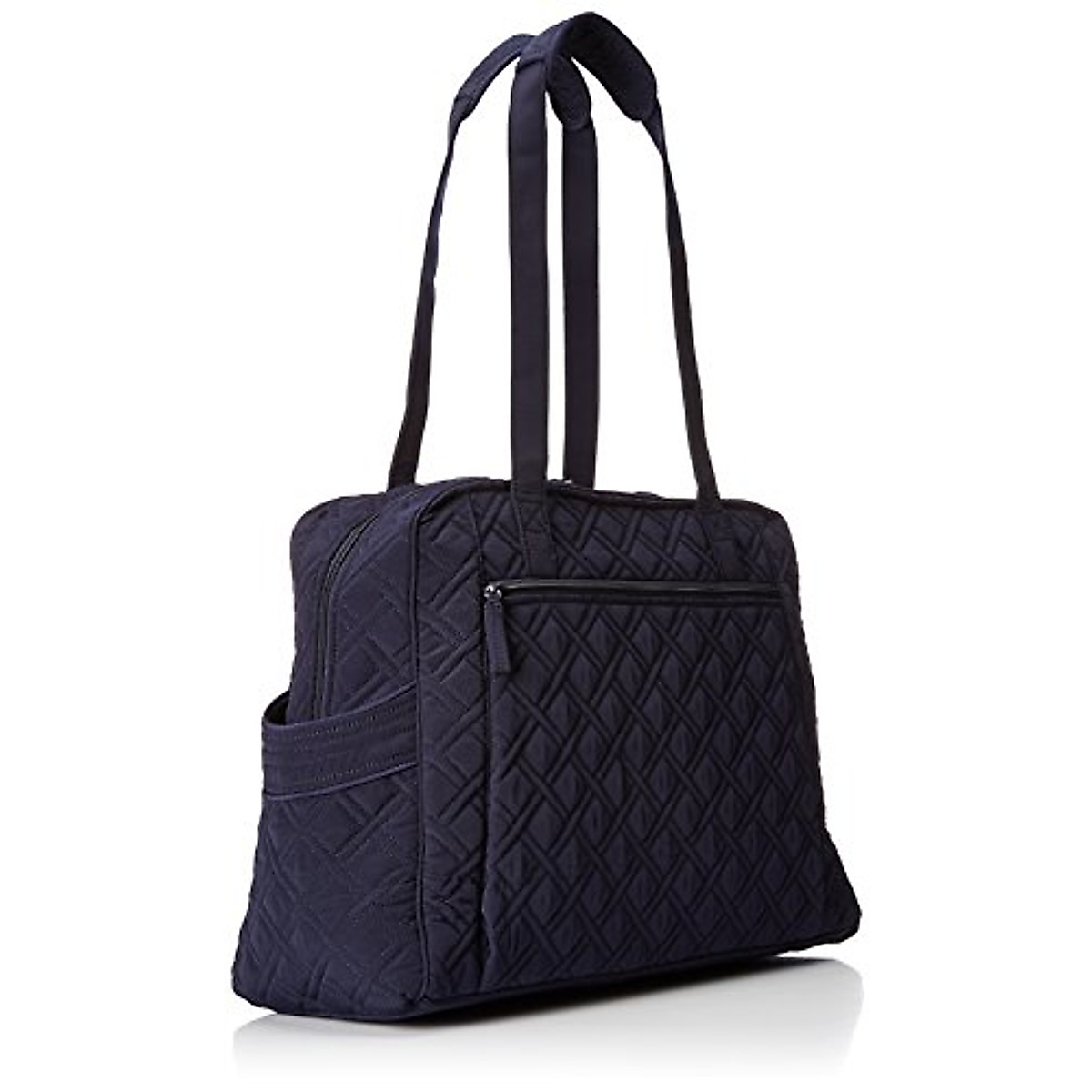 Vera Bradley Women's Microfiber Large Stroll Around Baby Diaper Bag, Classic Navy, One Size