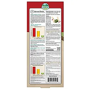 Oxbow Animal Health Harvest Hay Stacks - Western Timothy Hay with Chamomile - All Natural Hay for Rabbits, Guinea Pigs, Chinchillas, Hamsters & Gerbils - 35 oz.