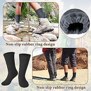 4 Pairs Military Boot Liner Socks Winter Warm Fleece Boot Socks for Women Men Military Hiking Sock Liners Socks for Sport Outdoor Hunting