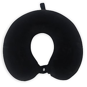Youmeisha Comfortable Breathable Memory Foam Travel Pillow Neck Pillow Support Neck and Head Aircraft Neck Pillow Suitable for Airplane Travel Portable Neck Pillow Support Machine Washed (Black)