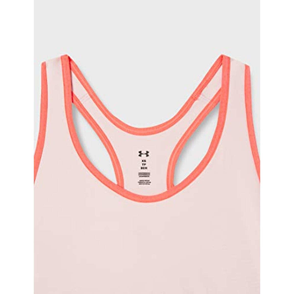 Under Armour Women's Armour Mid Keyhole Sports Bra , Retro Pink (676)/Quirky Lime , X-Large
