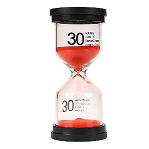 Set of 4 Sand Timer for Kitchen, Hourglass Classroom Timer Clock for Kids by C Crystal Lemon