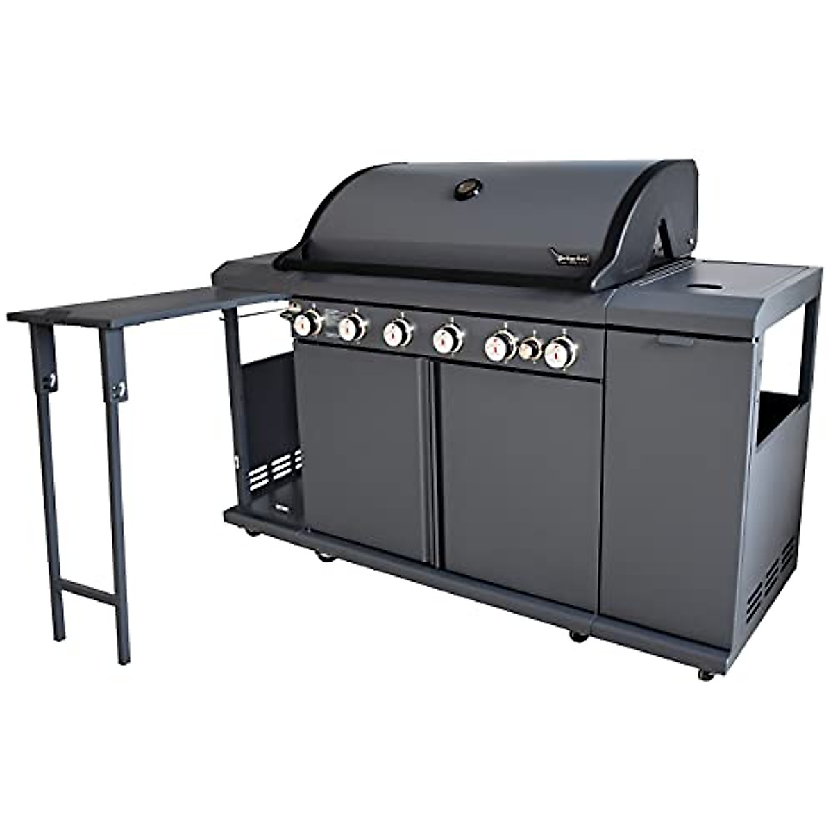 Rustler2 Six (6) Burner Gas Grill Center & Kitchen Island by Brand-Man Grills