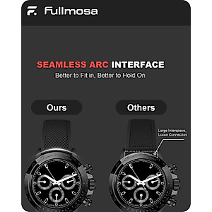 Fullmosa 22mm Silicone Watch Bands No Gaps Compatible for Samsung Galaxy Watch 46mm/Gear S3 Classic/Frontier, Galaxy Watch 3 45mm,(Black+Red)